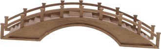 Valiclud Mini Holzbrücke Gartenbrücke Ornament Antikes Holzdesign Vielseitig für Feengarten Bonsai Terrarium und Mikro-Landschaft Lang Dekorativ für Wohnraum u
