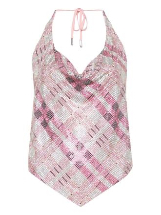 Self Portrait haut à dos nu - Rose