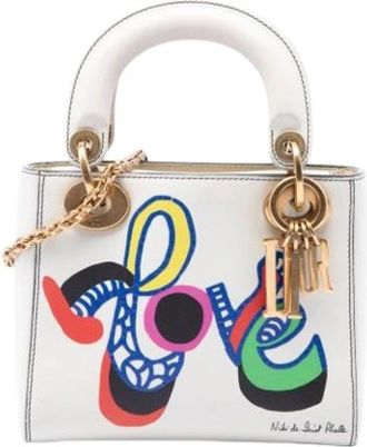 Dior Pre-owned Lady Satchel - Femme - Pre-owned - Blanc - Taille: ONE Size