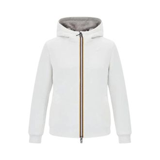 K-Way Deva Light Spacer Fur Double - Femme - Sweatshirts et sweats &agrave; capuche - Blanc - Taille: 42 FR