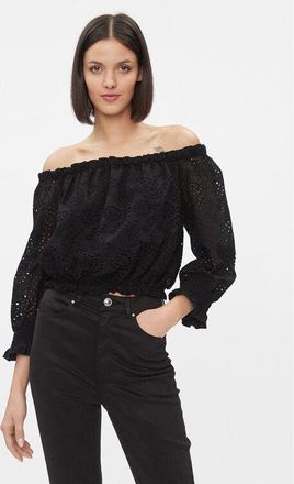 Guess Bluse Rafa W3GH95 WFDC0 Schwarz Regular Fit