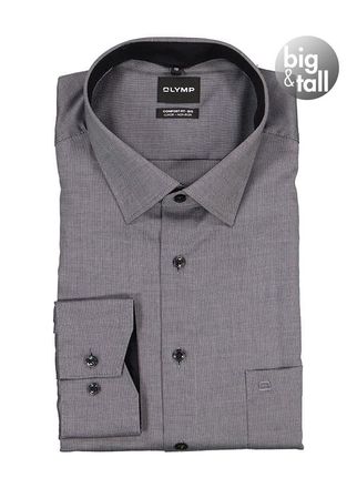 Olymp Herren Hemden blau Baumwolle