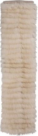 Agnona Femme, Accessoires, Beige, Taille: ONE Size Insert d&eacute;charpe en fourrure de vison