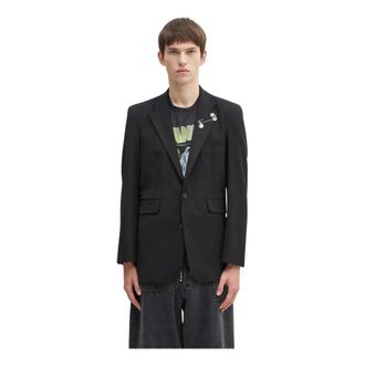 Aries Veste Tailleur Uni-Boutonnage - Homme - Vestes - Noir - Taille: L