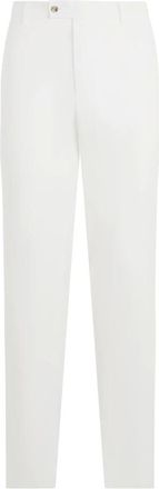 Philipp Plein Homme, Pantalons, Blanc, Taille: 4XL Linen Joy Fit Pantalons