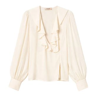 Twinset Femme, Blouses et Chemises, Beige, Taille: 40 FR Blouse