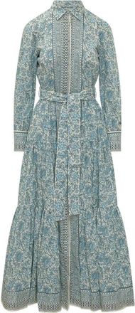 MC2 Saint Barth Femme, Robes, Bleu, Taille: 38 FR Jensen Long Chemisier