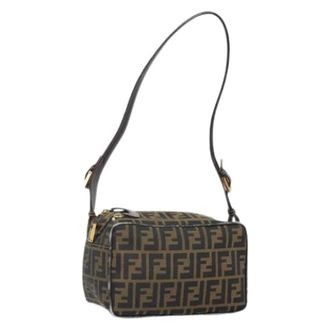 Fendi Sac bandouli&egrave;re en toile Pre-owned - Femme - Pre-owned - Brun - Taille: ONE Size