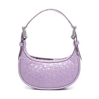 by FAR Mini Soho Schultertasche mit Krokopr&auml;gung - - Bags - Damen - Lila - ONE SIZE