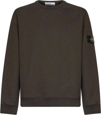 Stone Island Crewneck-Sweatshirt mit Logo - - Sweatshirts & Hoodies - Herren - Grau - 2XL