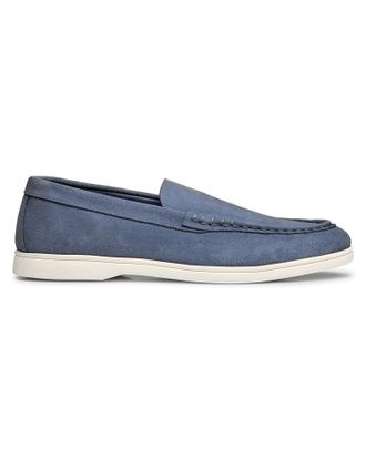CHARLES TYRWHITT Slipper aus Wildleder - Ozeanblau