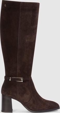 Lounge Ivy Knee-High Boots - Chocolate - 39