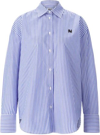 Msgm Msgm, Femme, Blouses et Chemises, Bleu, Taille: 38 FR Chemise Oversize