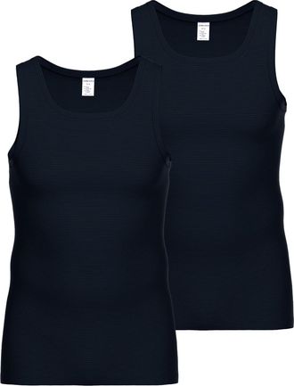 Ammann 2er Pack Herren Shirt Untershirt Jeans Unterhemd, Farbe:Navy, Artikel:-22 dunkelblau, Gr&ouml;&szlig;e:7