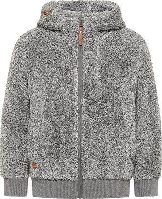 Ragwear Valentyna M&auml;dchen Sweatjacke Sweatshirt mit Kapuze Pl&uuml;sch Teddyfell Jacke Cardigan Strickjacke kuschelig weich (DE/NL/SE/PL, Numerisch, 128, Regular, 