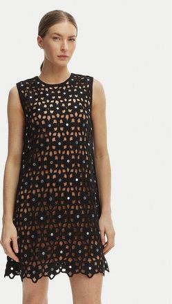 Michael Kors Sommerkleid MS683CWKNE Schwarz Slim Fit