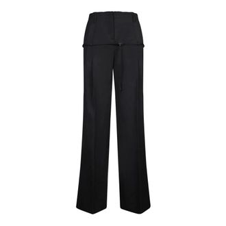 Jacquemus Femme, Pantalons, Noir, Taille: 36 FR Pantalon Large Noir Aw23