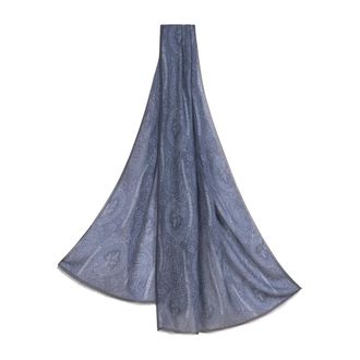 Etro Blauer Modal-Kaschmir-Schal - - Accessories - Herren - Blau - ONE SIZE