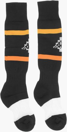 Marcelo Burlon KAPPA Stretch Fabric Long Socks with Contrasting Details size 2