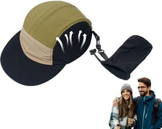 Generico Chapeau de Baseball &agrave; s&eacute;chage rapide | L&eacute;ger et respirant, r&eacute;glable - Chapeau de Baseball pour homme et femme sports de plein air randonn&eacute;e camping, N
