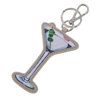 Fendi unisex, Pre-owned, Beige, Taille: ONE Size Porte-cl&eacute;s en cuir Pre-owned