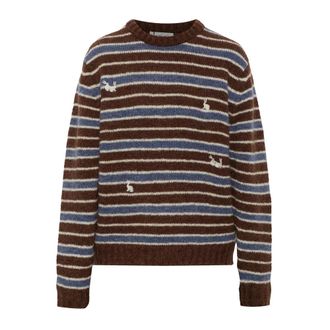 Carne Bollente Gestreifter Pullover - - Knitwear - Damen - Braun - S