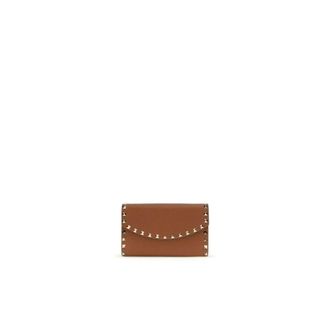 Valentino Garavani Femme, Accessoires, Brun, Taille: ONE Size Portefeuille en cuir Rockstud