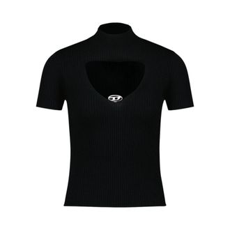 Diesel M-Olive T-Shirt - - Knitwear - Damen - Schwarzk - L