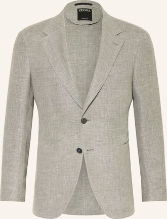 Ermenegildo Zegna Zegna Sakko Extra Slim Fit Mit Leinen grau