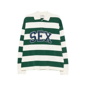 Carne Bollente Striped-pattern Polo Shirt