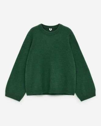 Arket Pullover Aus Alpakawolle Und Wolle -Gr&uuml;n