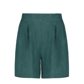 Bomboogie Femme, Shorts, Bleu, Taille: 38 FR Wide-fit Linen Shorts