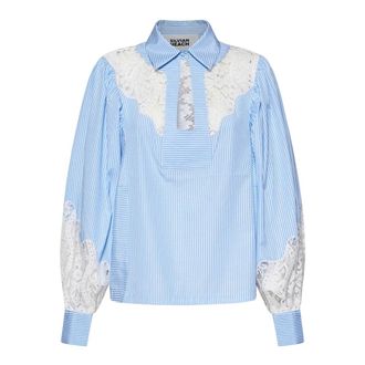 Silvian Heach Illasi Shirt - - Blouses & Shirts - Damen - Blau - L