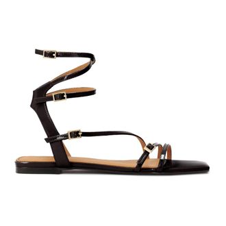 Kazar Flache Sandalen aus Lackleder - - Shoes - Damen - Schwarzk - 39 EU