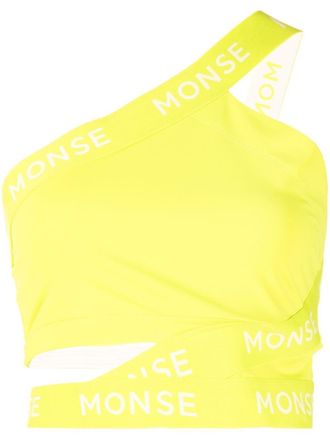 Monse haut crop à logo imprimé - Vert