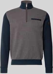 Bugatti Sweatshirt mit Label-Details