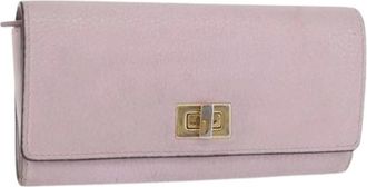 Fendi Portefeuille long vintage Fendi doccasion - Femme - Pre-owned - Rose - Taille: ONE Size