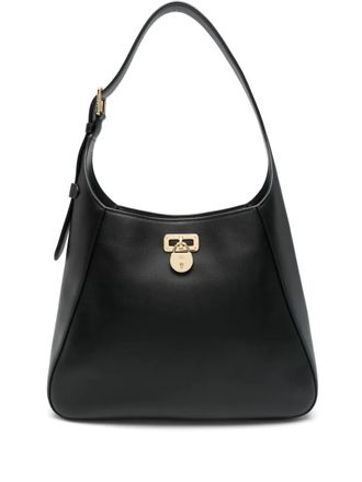Lauren Ralph Lauren sac porté épaule en cuir - Noir