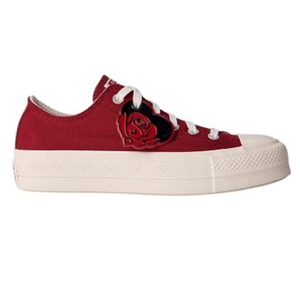 Converse Chuck Taylor Schuhe mit Plattform-Sohlen f&uuml;r Damen, Canvas (Rot)