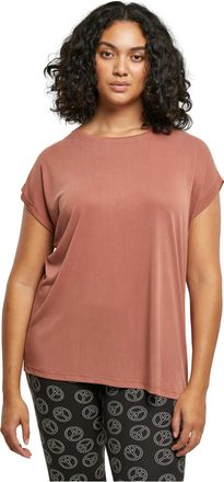 Urban Classics Damen T-Shirt Ladies Modal Extended Shoulder Tee, lang geschnittenes T-Shirt, erhältlich in vielen Farbvarianten, Größen XS-5XL