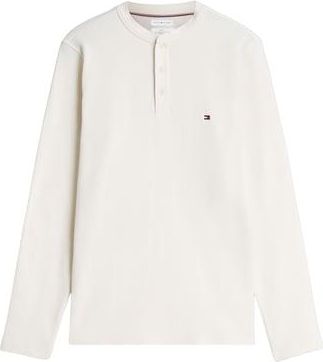 Tommy Hilfiger T-shirt col rond boutonn&eacute; uni