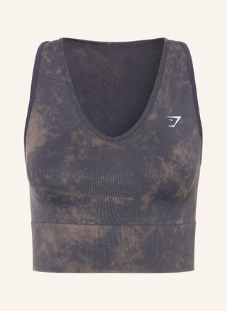 Gymshark Gymshark Cropped-Top Everyday Seamless Washed grau