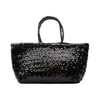 Dragon Diffusion Handgewebte Ledertasche in Schwarz - - Bags - Damen - Schwarzk - ONE SIZE