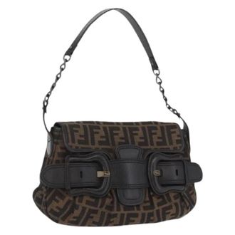Fendi Pre-owned Zucca Canvas Umh&auml;ngetasche - - Pre-owned - Damen - Braun - ONE SIZE