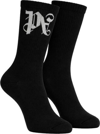 Palm Angels Homme, Sous-v&ecirc;tements, Noir, Taille: M Monogram Socks