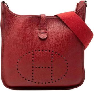 Herm&egrave;s Pre-owned Evelyne II PM - Femme - Pre-owned - Rouge - Taille: ONE Size
