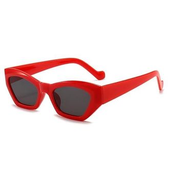 Generic Lunettes De Soleil Unisexes &Agrave; Monture Fine For Les Vacances, Le Sport Et Activit&eacute;s Plein Air(Red)