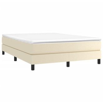 vidaXL Cadre de lit sans matelas cr&egrave;me 140x190 cm similicuir Vidaxl