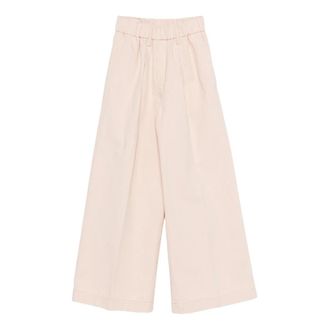 Forte_Forte Wide Hosen - - Trousers - Damen - Beige - XS