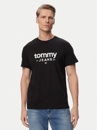 Tommy Jeans T-Shirt Graphic DM0DM23376 Schwarz Slim Fit